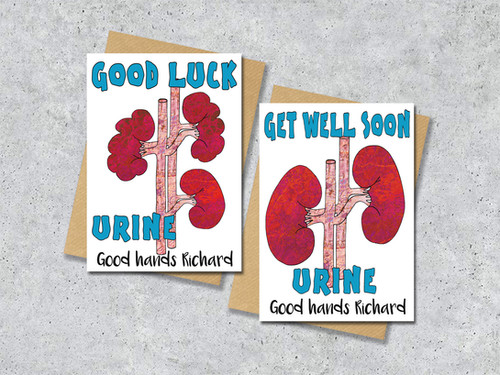 Personalised Kidney surgery greeting card, Renal transplant, Kidney ...