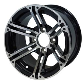 12" MACHINED/BLACK 'TERMINATOR' ALUMINUM WHEELS (SET OF 4) | RENEGADE