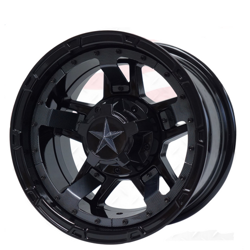 12"X7"-'REBEL' ALUMINUM ALLOY WHEELS WITH 'MID' SPOKE (OPTIONAL COLORS ...
