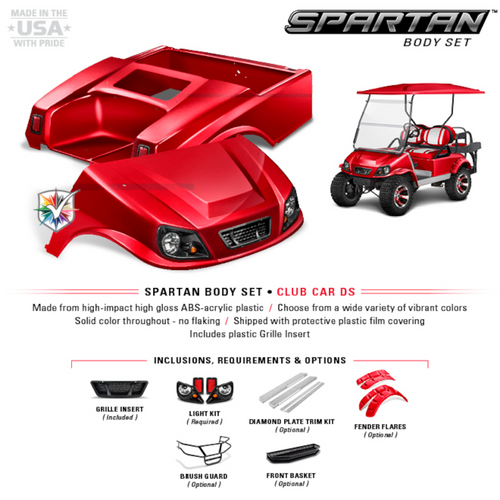 DOUBLE TAKE - CLUB CAR DS SPARTAN GOLF CART BODY KIT | RENEGADE