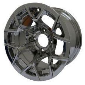 12" CHROME 'RALLY' ALUMINUM WHEELS (SET OF 4) | RENEGADE