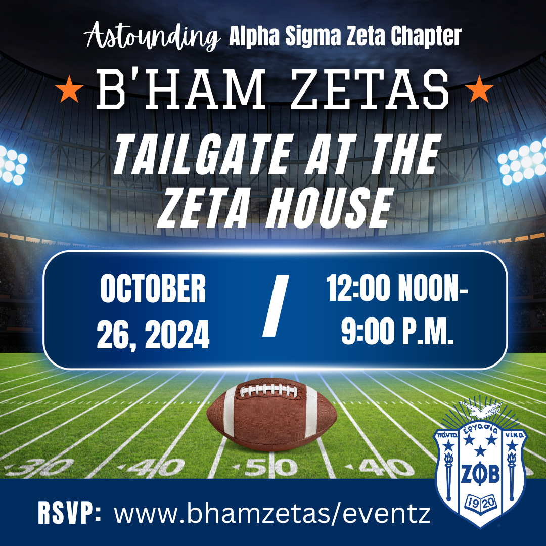 B'ham Zetas Tailgate at the Zeta House | Bhamzetas