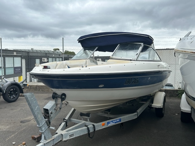 Vinyl Boat Wrap - Bayliner 185 in 3M Gloss Deep Blue Metallic in Sydney
