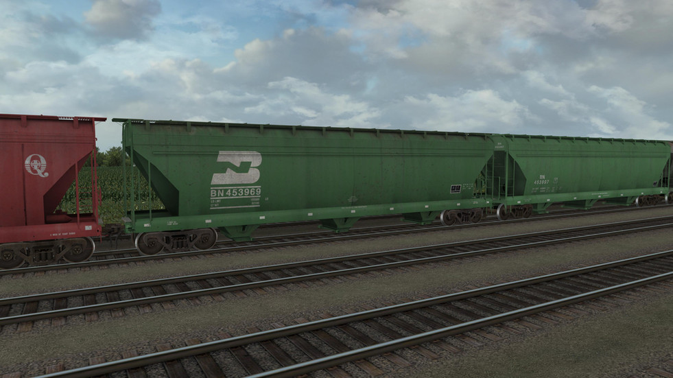 ACF BNSF HERITAGE COVERED HOPPERS | TrainSimulations