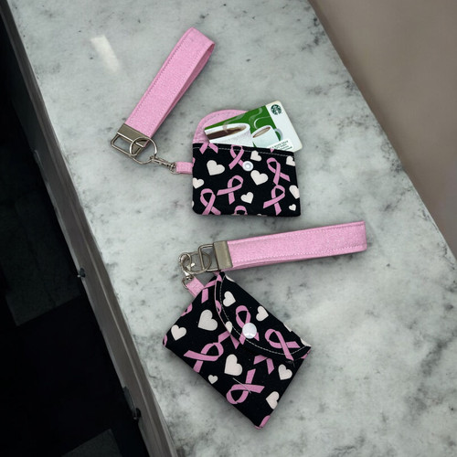 Breast Cancer Wallet and Wristlet Set | Jordan's Gems