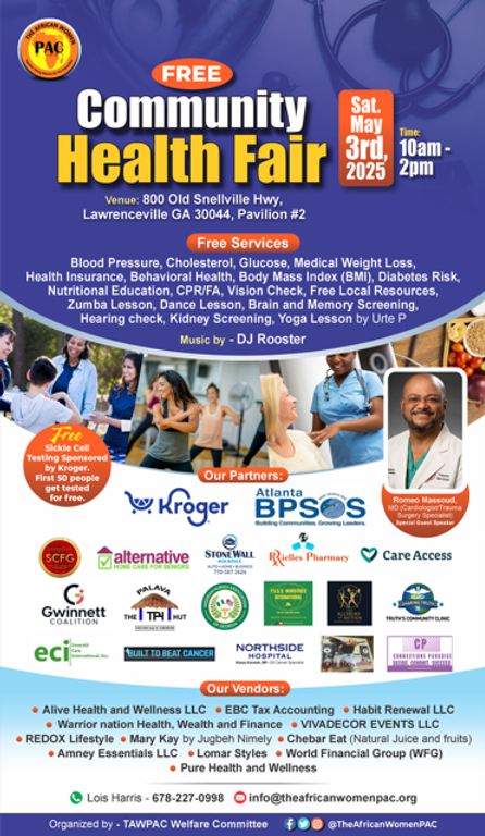 FREE COMMUNITY HEALTH FAIR