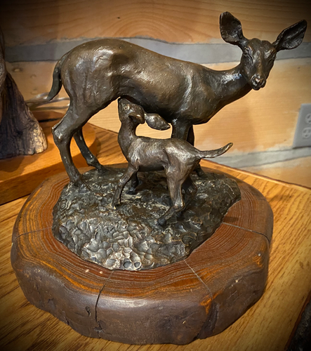 Deer And Fawn by Ted Long | PAC Art