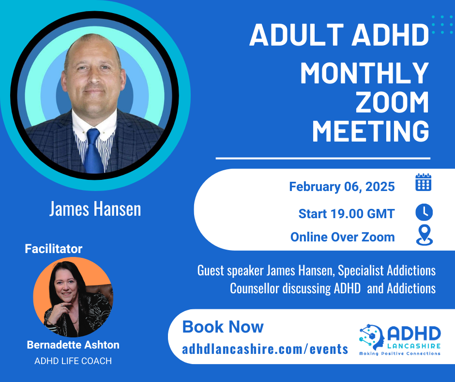 Adult ADHD Zoom Meeting 06/02/2025 | ADHD Lancashire