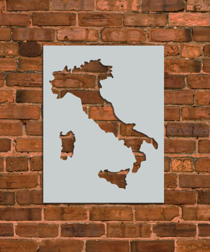 Italy Map Stencil | INNOVO Stencils
