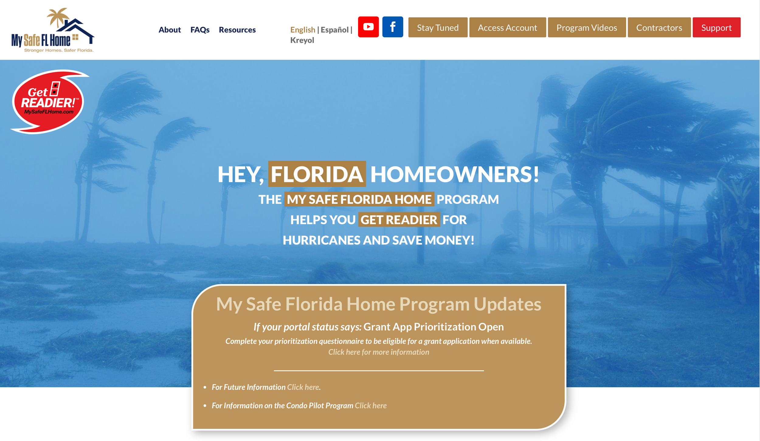 My Safe Florida Condo & Home Program Updates
