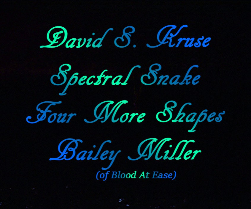 David S. Kruse, Spectral Snake, Bailey Miller, Four More Shapes ...