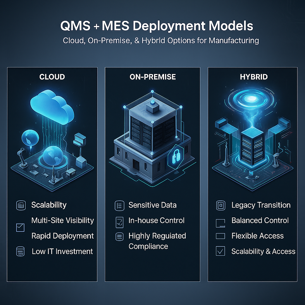 Choosing the Right QMS + MES Deployment Model for Compliance