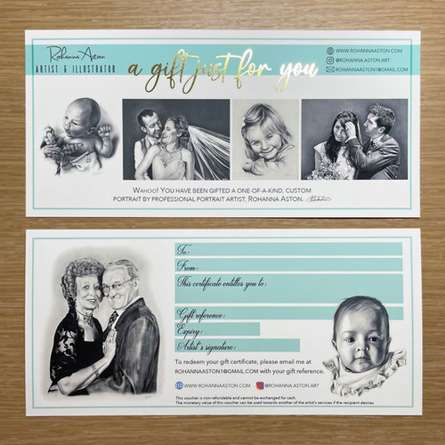 Portrait Gift Certificate | Rohanna Aston Art