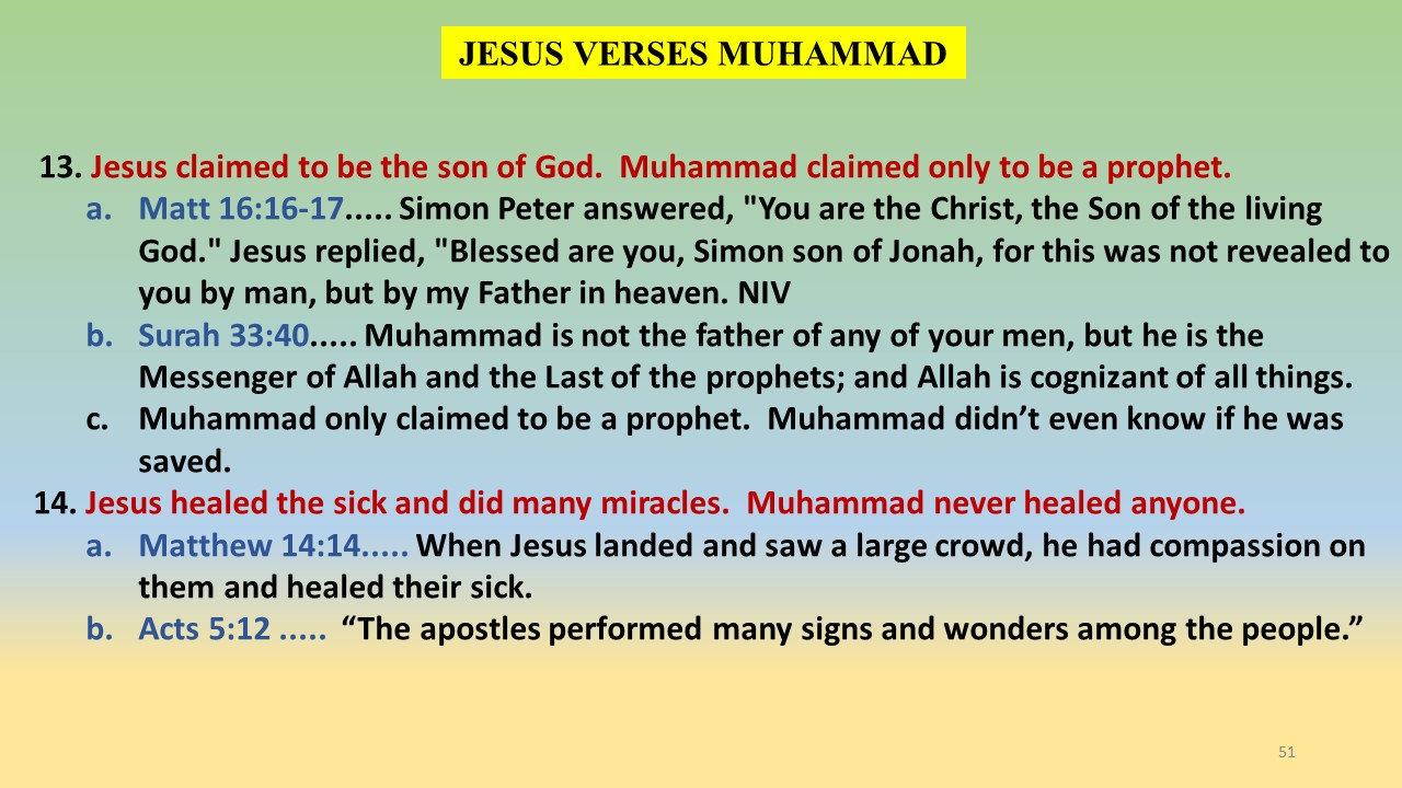 LESUS VERSES MUHAMMAD (4 OF 4) | HAAS BIBE POWER
