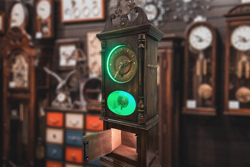 Antique clock (build-in box) | ecodecor