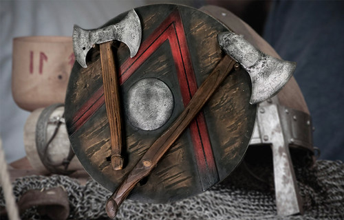Weapon shield (Viking axes) | ecodecor