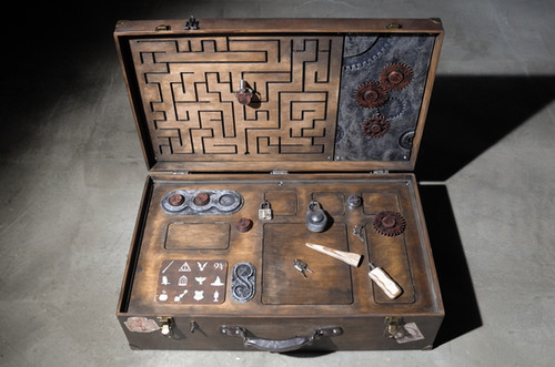 Portable game. Suitcase Magic creatures | EcoDecor | Mobile escape room