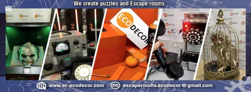 Escape Room Supplier EcoDecor | Puzzles for Escape rooms | Portable ...