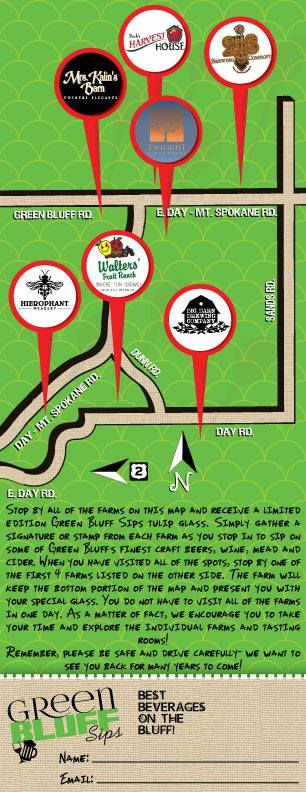 Get your Green Bluff Sips Map