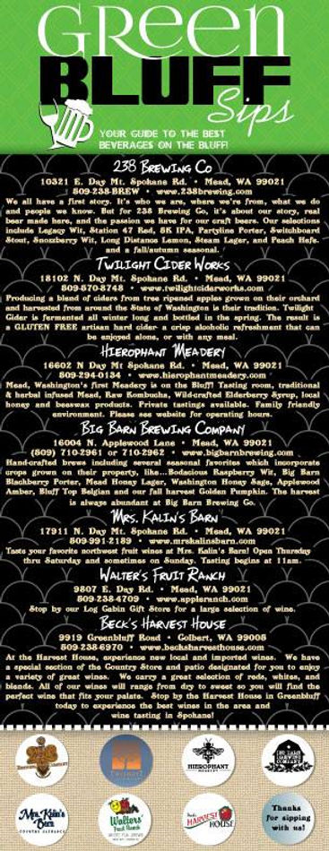 Get your Green Bluff Sips Map