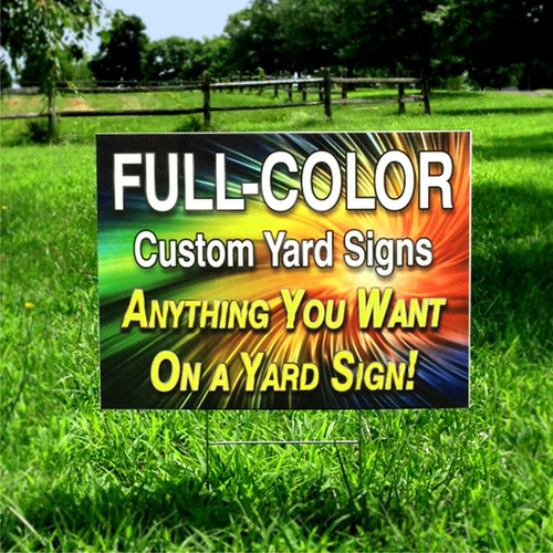 SUMMER SALE! 50 Full Color Yard Signs - Corrugated Plastic | Sign Shop ...