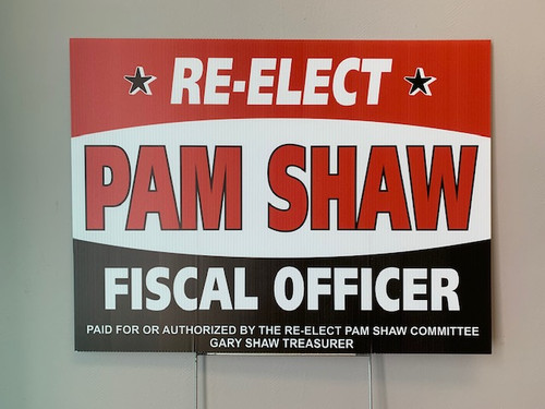 1, 2-Color Double-Sided Yard Sign | Sign Shop Graphics