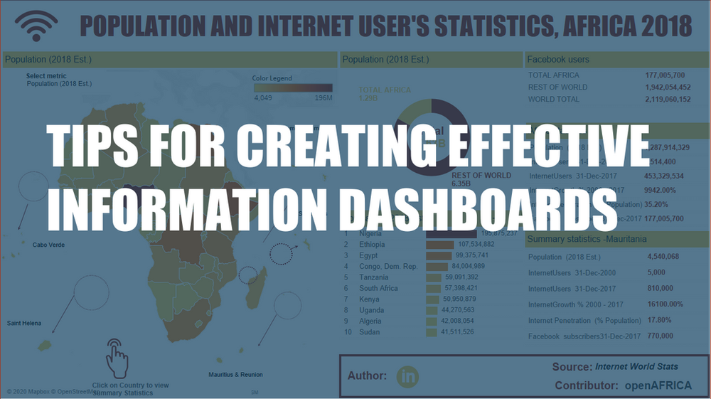 Tips for Creating Effective Information Dashboards