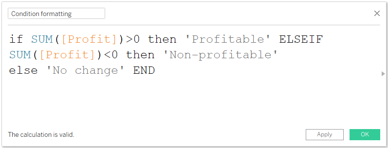Adding Conditional Formatting in Tableau Views