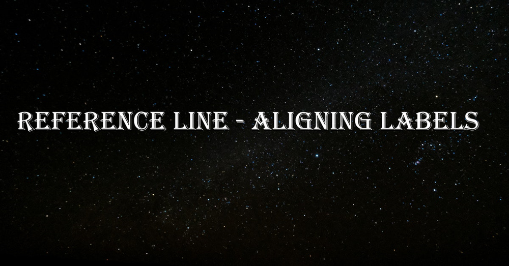Using Reference Line To Align Labels