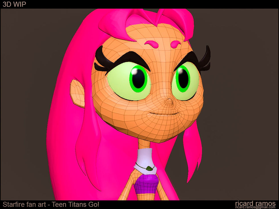 Teen Titans Go! A 3D Starfire.