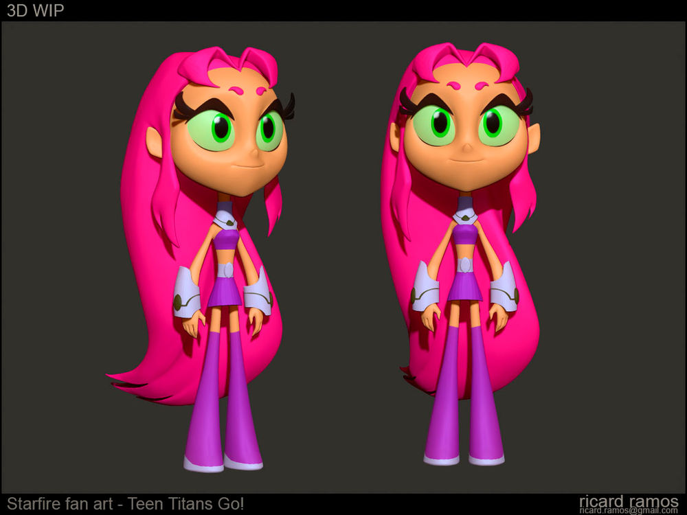 Teen Titans Go! A 3D Starfire.