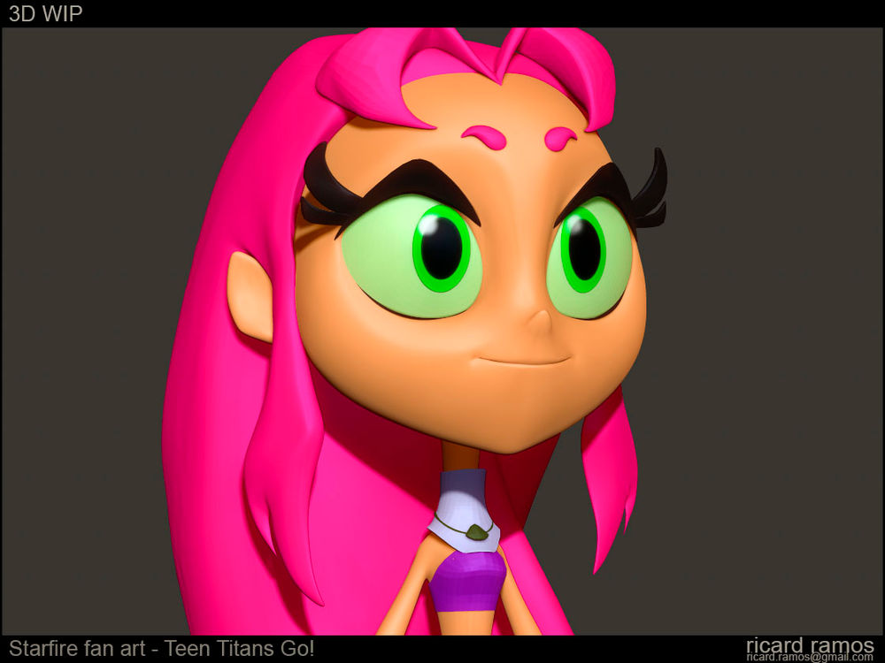 Teen Titans Go! A 3D Starfire.