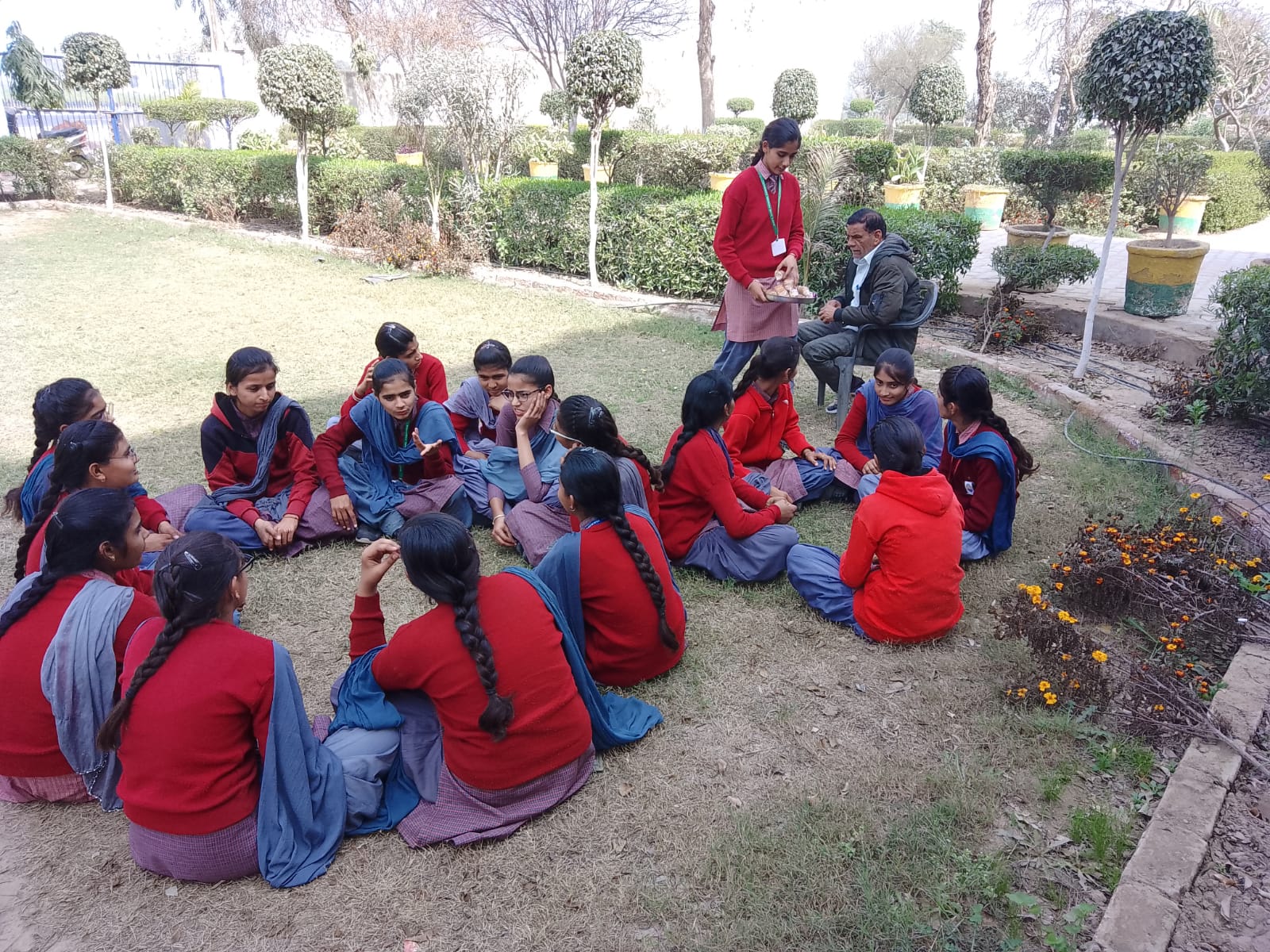 Govt. School Students Visit JGI Campus