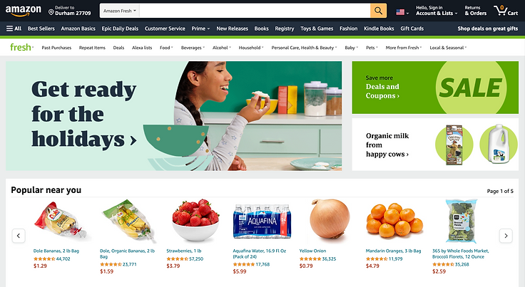 Amazon Grocery | Portfolio