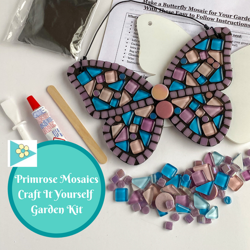 Cottage Garden Butterfly- Garden Mosaic Craft Kit | gardenmosaic