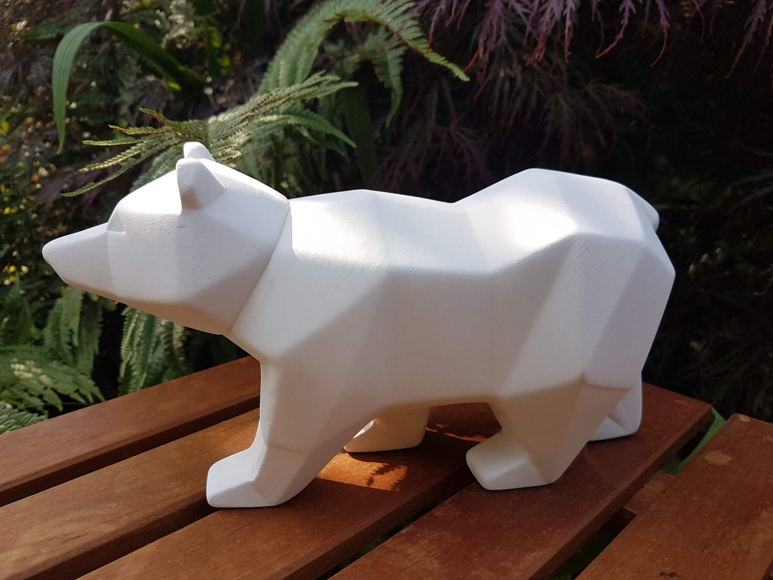 Paint Your Own Faceted Animals | Animal Geometric Pottery To Paint ...