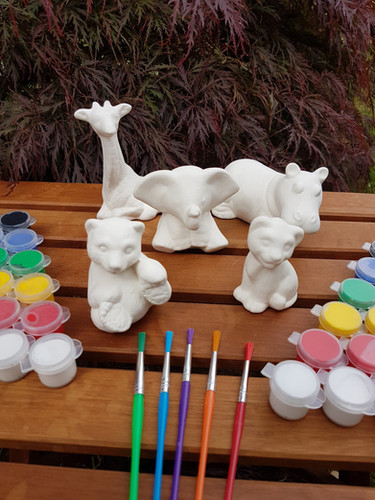 Kids Animal Pottery Painting Party Kit | ArtyPax | United Kingdom