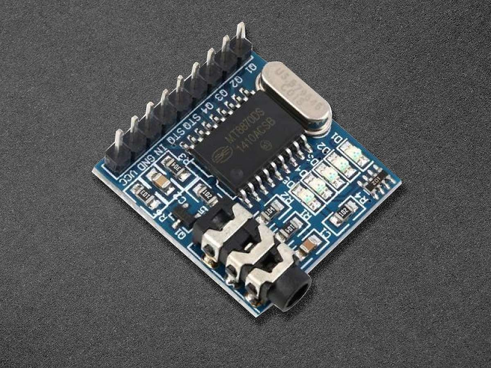 MT8870 DTMF Decoder Interfacing with Arduino UNO