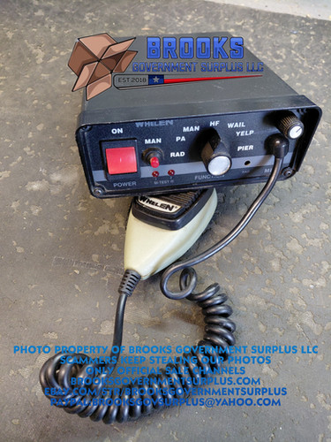 Whelen 295HFSA1 200 watt siren amplifier #PHB 27960 | Brooks Gov Surplus