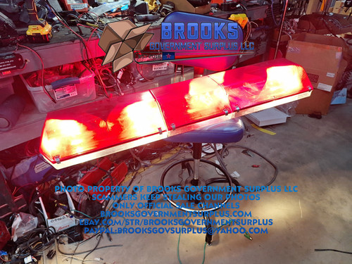Code 3 Excalibur RED halogen rotator lightbar 47 inch | Brooks Gov Surplus