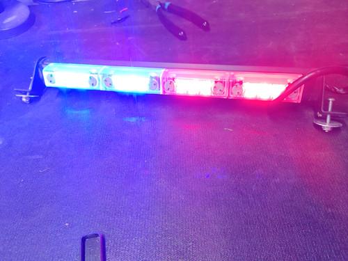 911EP LS12RB r2 red blue 4 head stick light | Brooks Gov Surplus