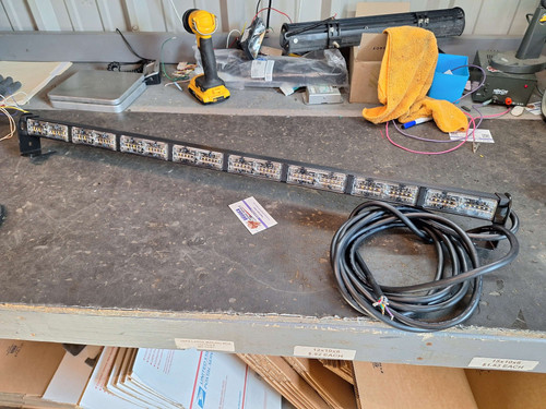 Code 3 mega thin stick 8 light amber blue DUO | Brooks Gov Surplus