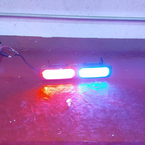 Whelen dual avenger Red Blue condition C | Brooks Gov Surplus