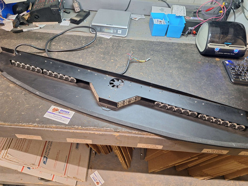 Code 3 wingman visor bar 1 piece red blue | Brooks Gov Surplus