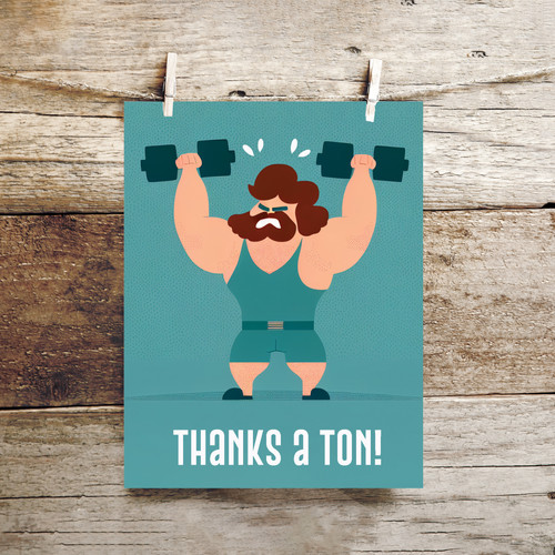 Thanks a Ton 10 Card Set | Oh, Hello! Paper