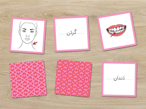 Body Parts Memory Matching Game | Perfect Your Persian
