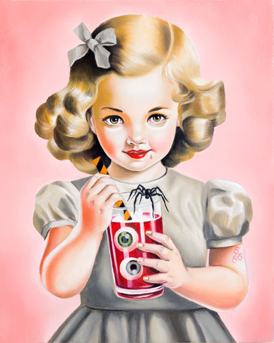 "Ghoul Next Door" Fine art print | Emma Mount | Pop Surrealism Artist