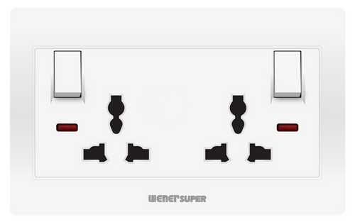 3 Pin Multi/Universal Socket Dual | Wener