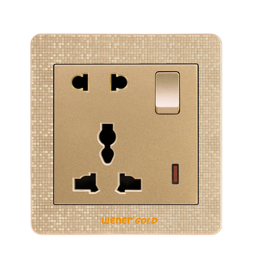 5 Pin Multi Socket with Switch | Wener