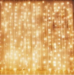 Sheer Twinkle Lights Backdrop - Rental | TLT Events